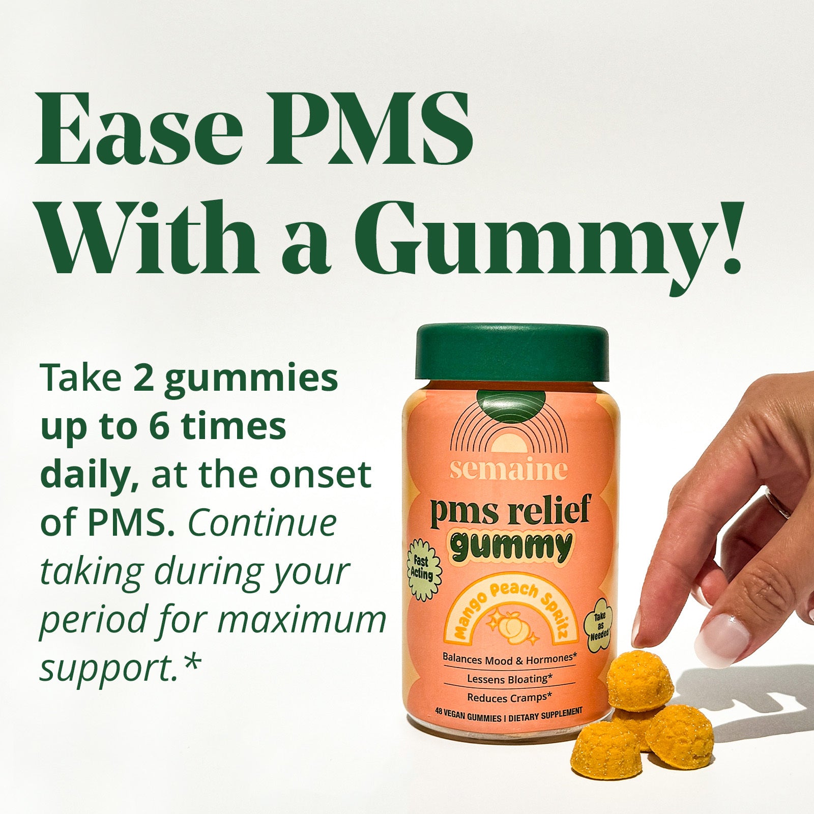 PMS Relief Gummy & Soothing Period Support – Semaine Health